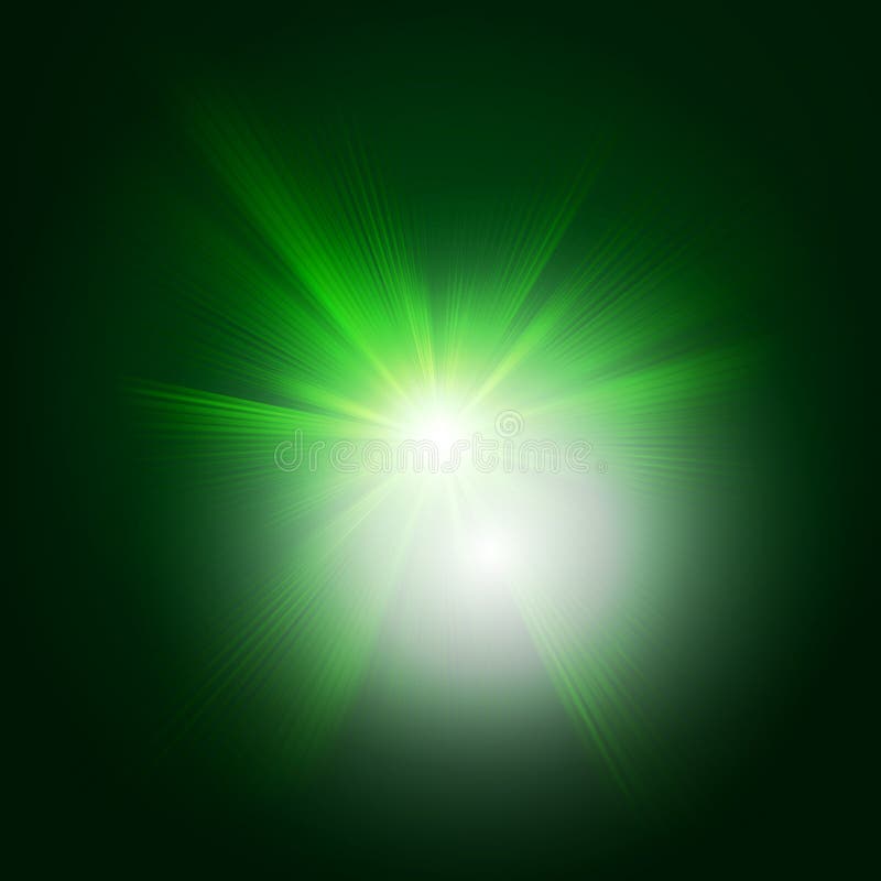 Green Color Design with a Burst. EPS 8 Stock Vector - Illustration of ...