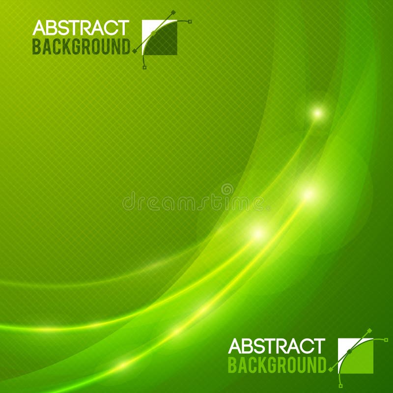 Green Color Flat Abstract Background with Light Effects Vector ...