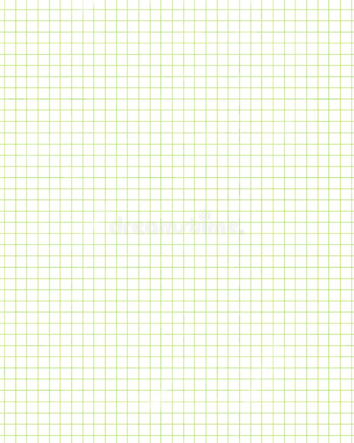 Green Color Grid Line on Note Book. Stock Illustration - Illustration ...