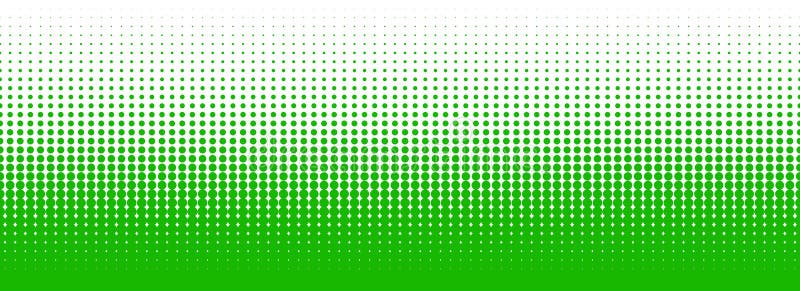 Green Color Halftone Gradient Texture. Vanishing Cartoon Polka Dot ...