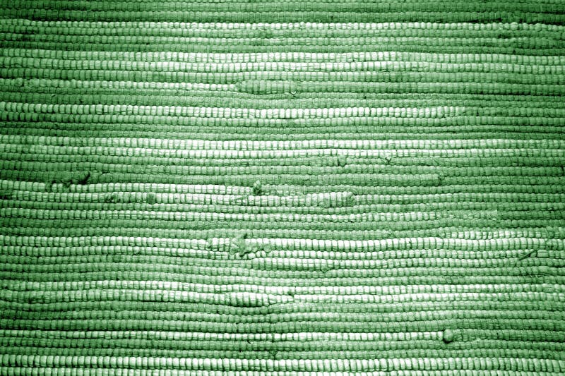 Green Color Handmade Rag Carpet or Mat Texture Stock Photo - Image of ...