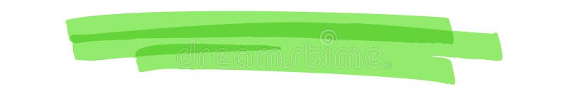 Green Color Highlighter Hatching Design Stock Illustration ...