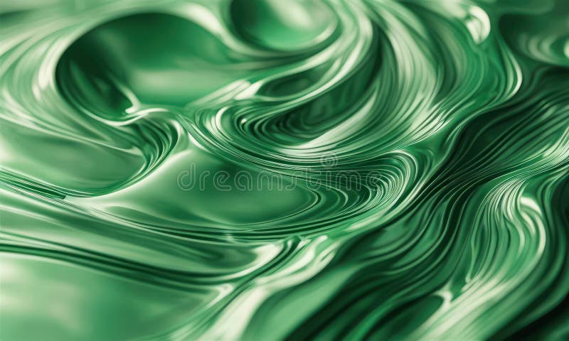 A Green Color Image with a Swirl Pattern. Stock Illustration ...
