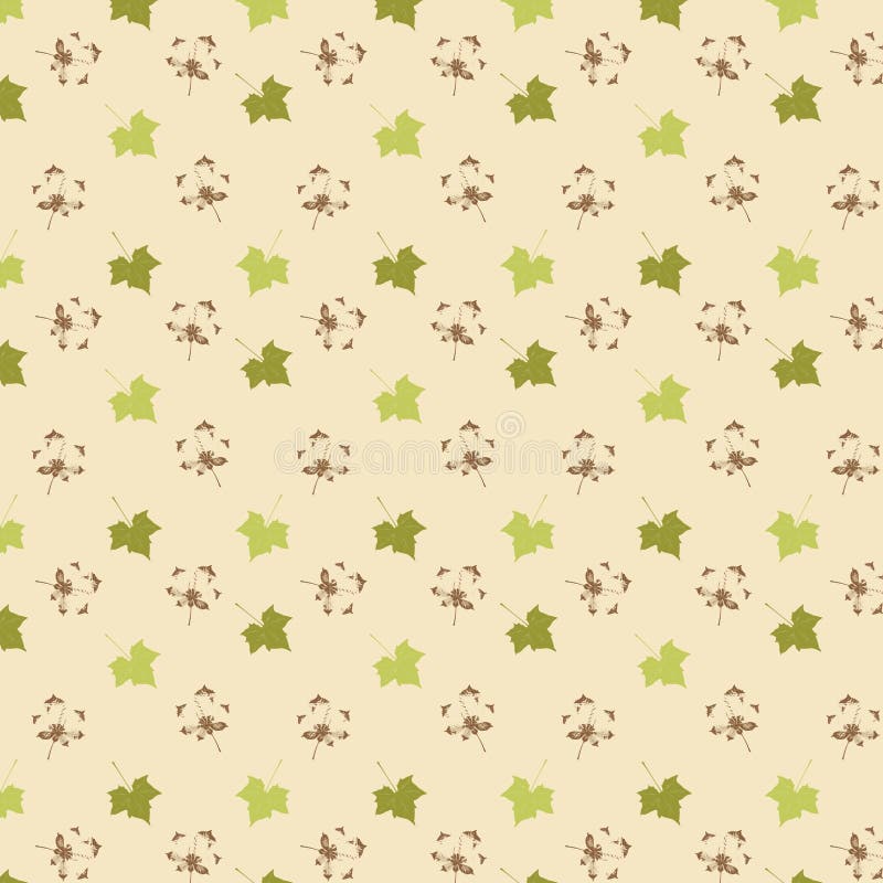 Green Color Leaf Repeat Pattern Design Stock Illustration ...