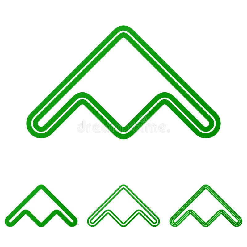 Green Line Product Logo Design Set Stock Vector - Illustration of ...