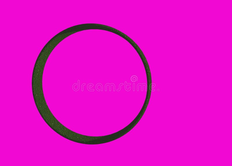 Green Color Ring Shape with Pink Color Background Stock Illustration ...