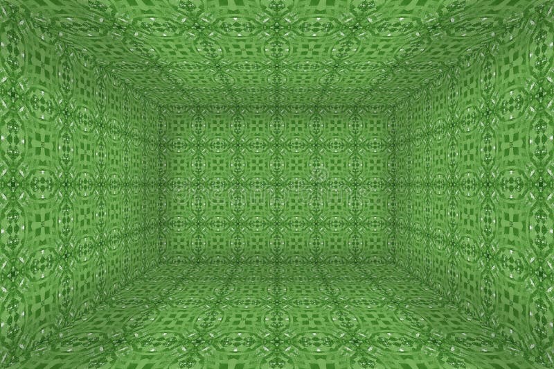 Green Color Seamless Pattern Room for Background Stock Illustration ...