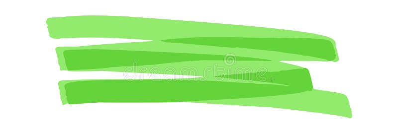 Green Color Smooth Crayon Underline Stock Vector - Illustration of ...