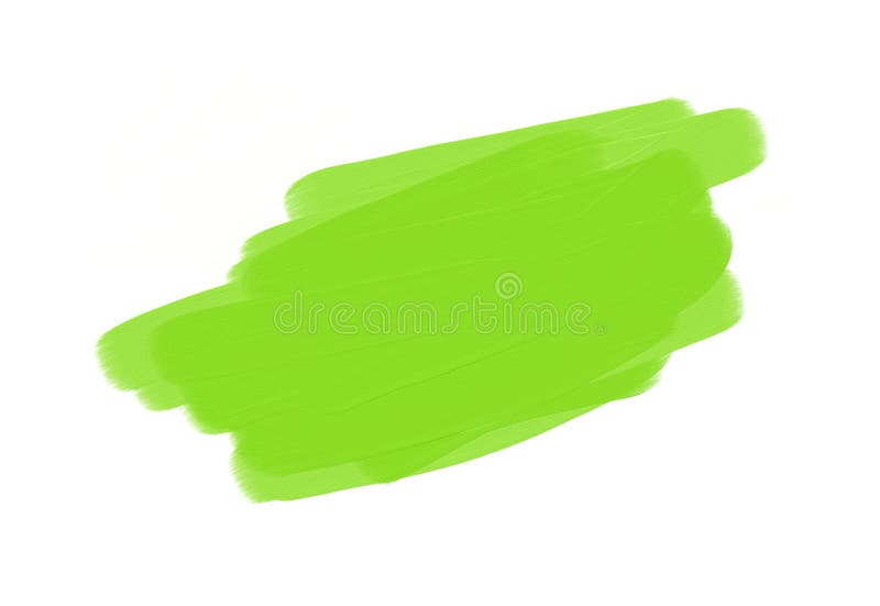 Green Color Spot Painted with Acrylic Paint Stock Illustration ...