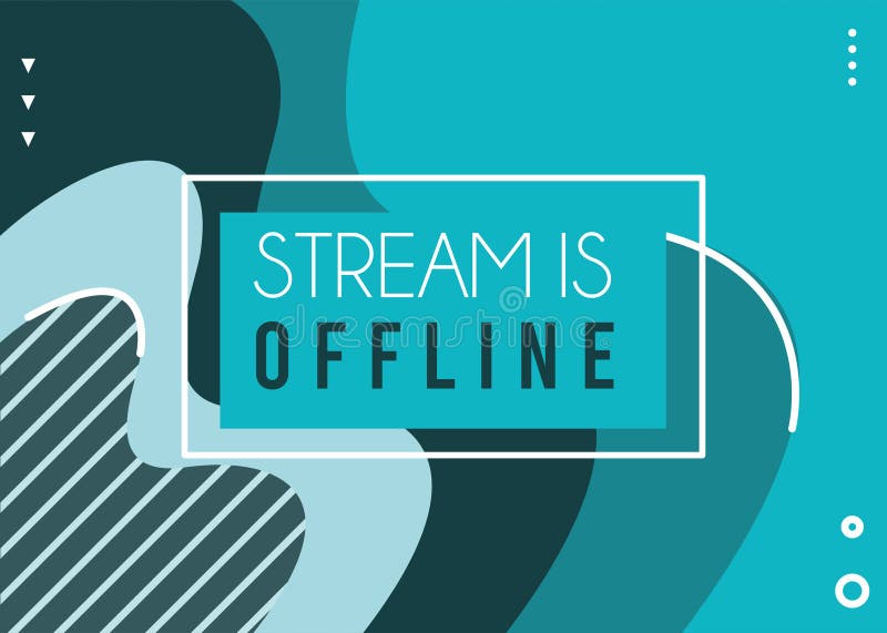 Green Streams Offline Template Stock Vector - Illustration of offline ...