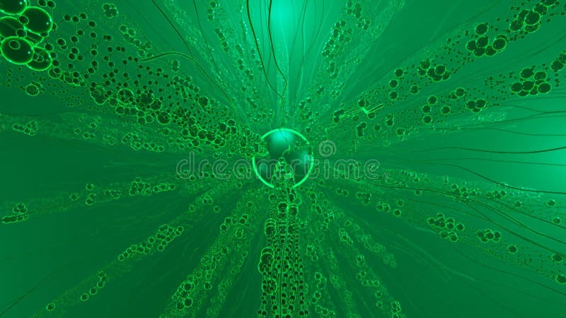 Green Colored Tech Circuit, Chip Animation Stock Video - Video of green ...