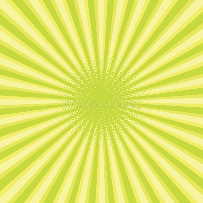 Green Colored Back Pop Art Style Background Stock Vector - Illustration ...