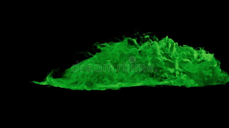 Green Colored Smoke Visual Effect Element - 60 Fps, 4K Stock Video ...