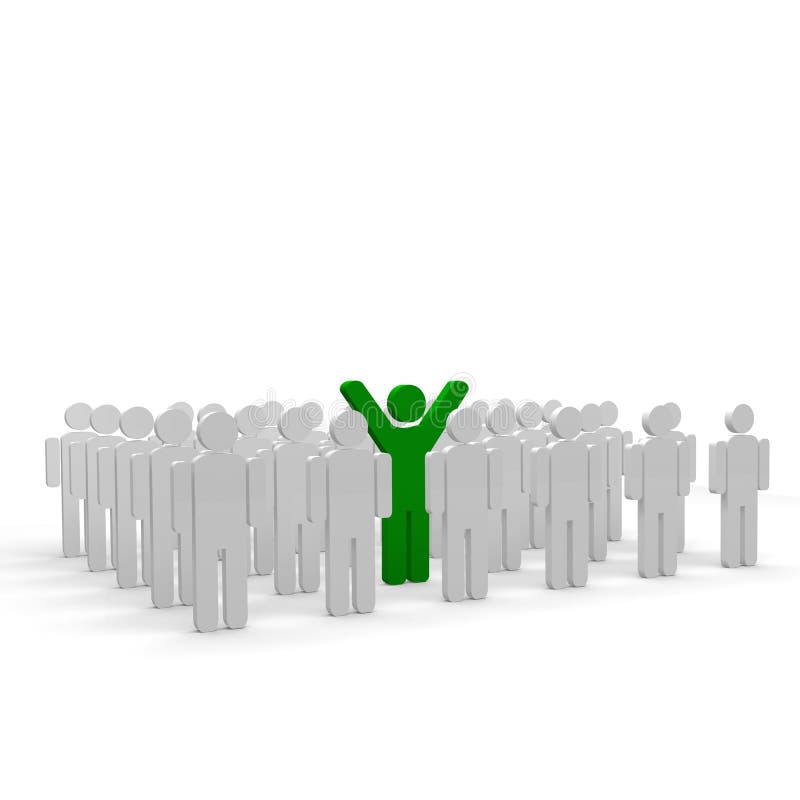 Green coloured man stock illustration. Illustration of person - 32360807
