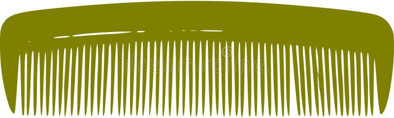 A green comb stock illustration. Illustration of accessory - 11044684