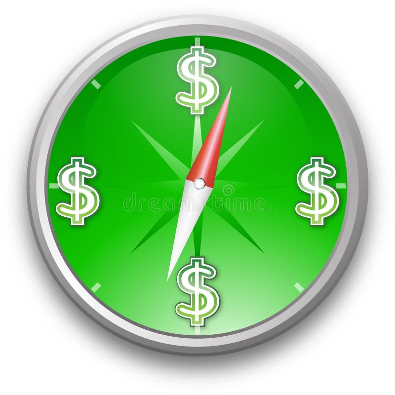 Color compass stock illustration. Illustration of plan - 18829094