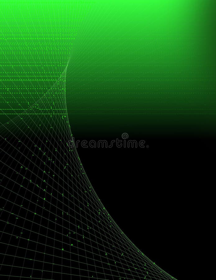 Green computer technology stock vector. Illustration of digital - 9744774