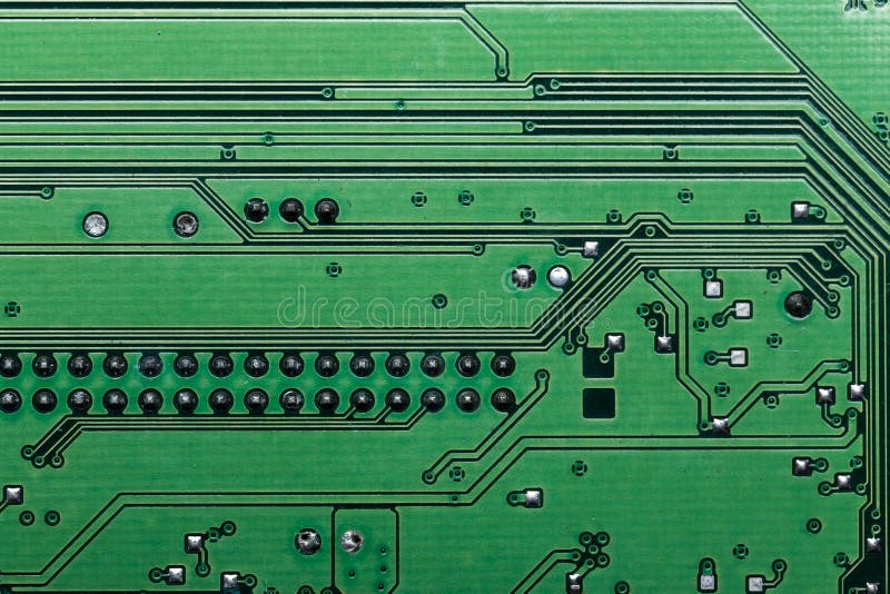 Green Computer Circuit Board Stock Photo - Image of microcircuit, cmos ...