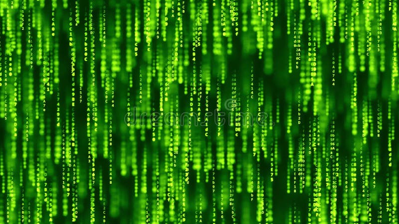 Green Computer Code on the Screen. Loopable Motion Background Stock ...