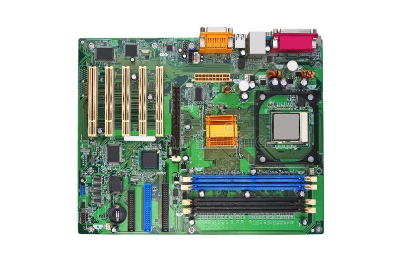 Green computer motherboard stock photo. Image of gigabyte - 102414186