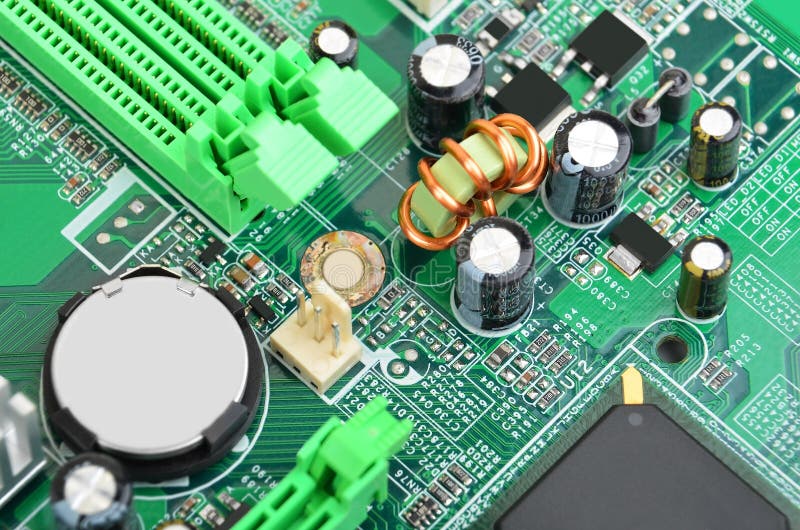 Green computer motherboard stock photo. Image of digital - 62422284