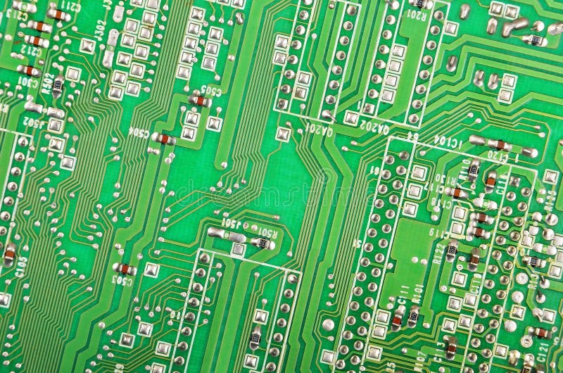 Green computer motherboard stock photo. Image of brain - 72678904