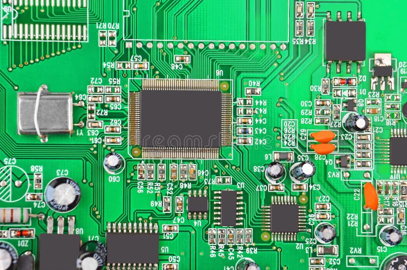 Green computer motherboard stock image. Image of computer - 102009611