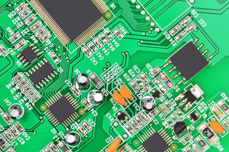 Green computer motherboard stock image. Image of chip - 72963407