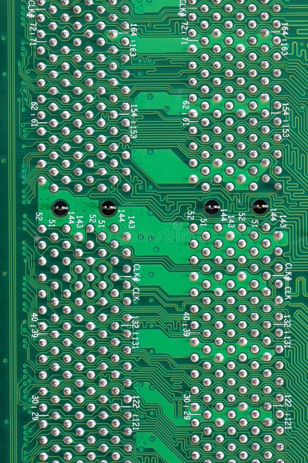 Green Computer Motherboard Surface of Technology Background. Stock ...