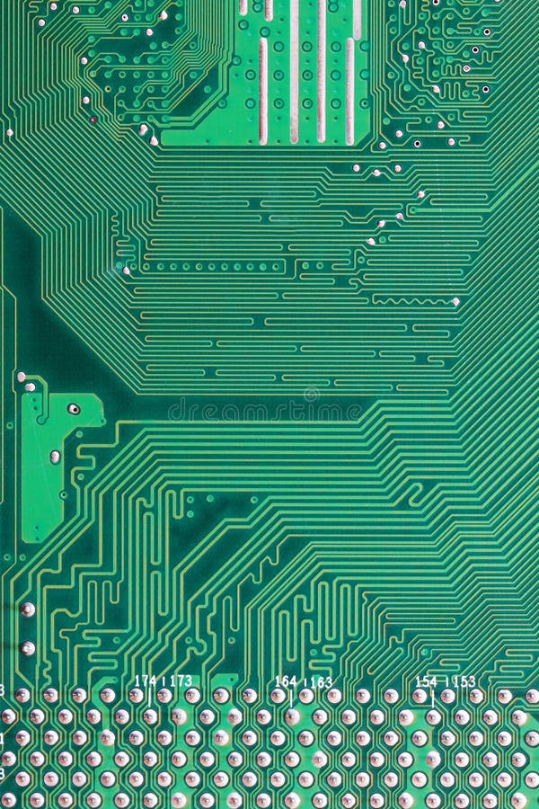 Green Computer Motherboard Surface of Technology Background. Stock ...