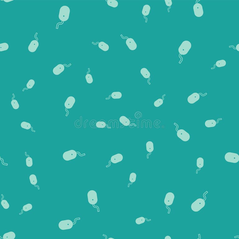 Green Computer Mouse Icon Isolated Seamless Pattern on Green Background ...