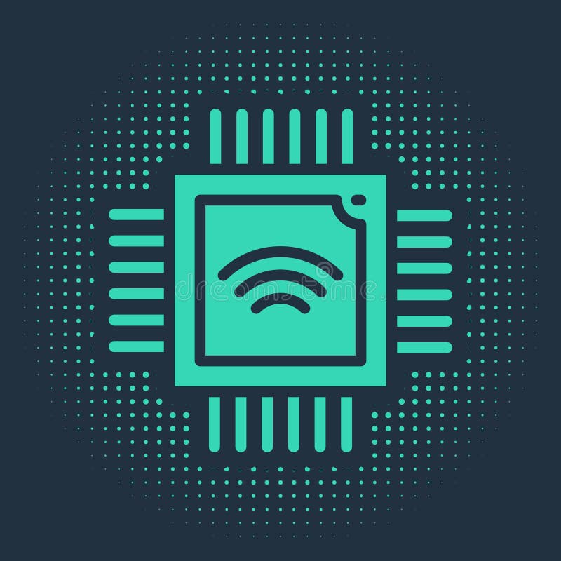 Green Circuit Board Icon Circle Stock Illustrations – 353 Green Circuit ...