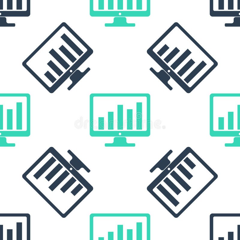 Laptop Computer Chart Graphs Screen Stock Illustrations – 858 Laptop ...