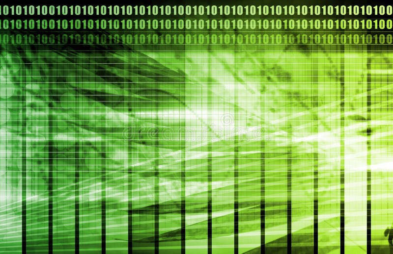 Green computer technology stock vector. Illustration of digital - 9744774