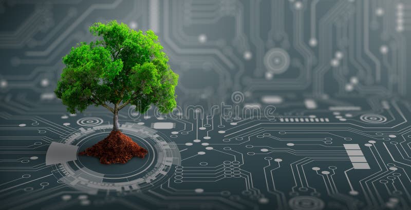 Green Computing, Green Technology, Green it, Csr, and it Ethics Concept ...