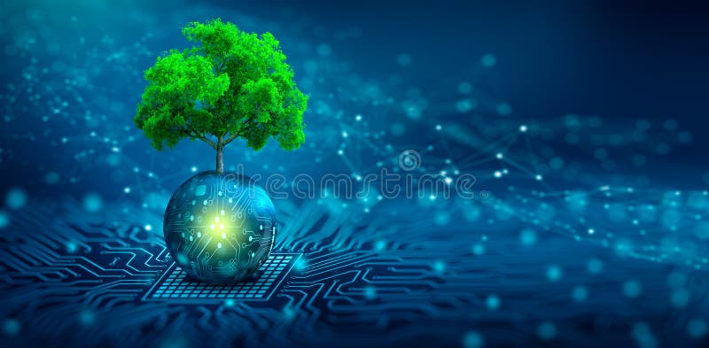 Green Computing, Green Technology, Green it, Csr, and it Ethics Concept ...