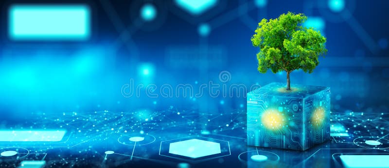 Green Computing, Green Technology, Green it, Csr, and it Ethics Concept ...