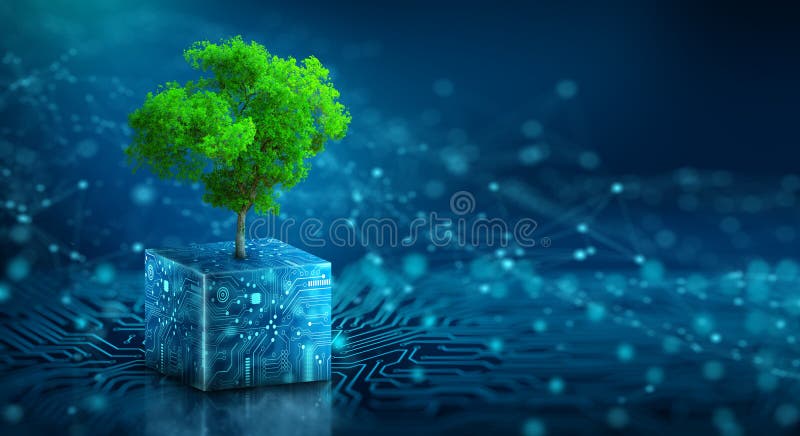 Green Computing, Green Technology, Green it, Csr, and it Ethics Concept ...