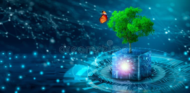 Green Computing, Green Technology, Green it, Csr, and it Ethics Concept ...