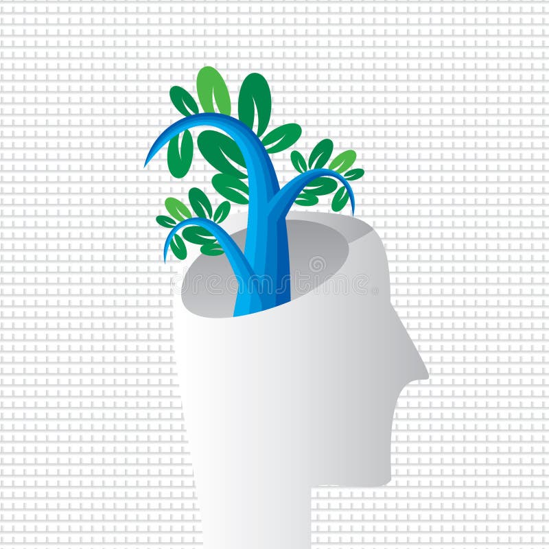 Green concept stock vector. Illustration of face, leaf - 61639856