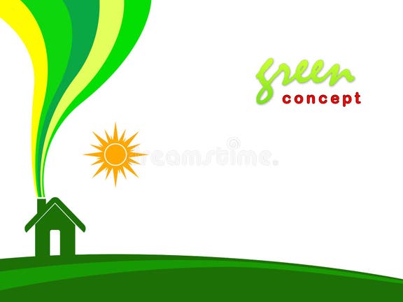 Green concept home stock illustration. Illustration of design - 23885386