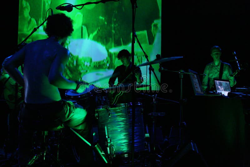 Green concert editorial photo. Image of instrument, dark - 5372766