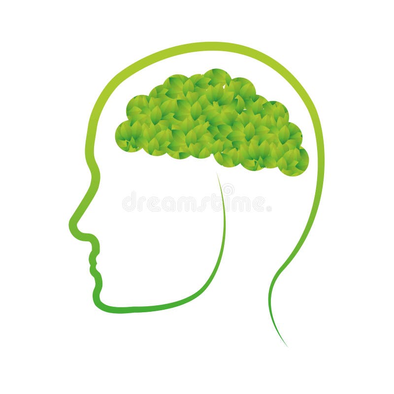 Green Conscious Brain Icon Design Stock Illustrations – 18 Green ...