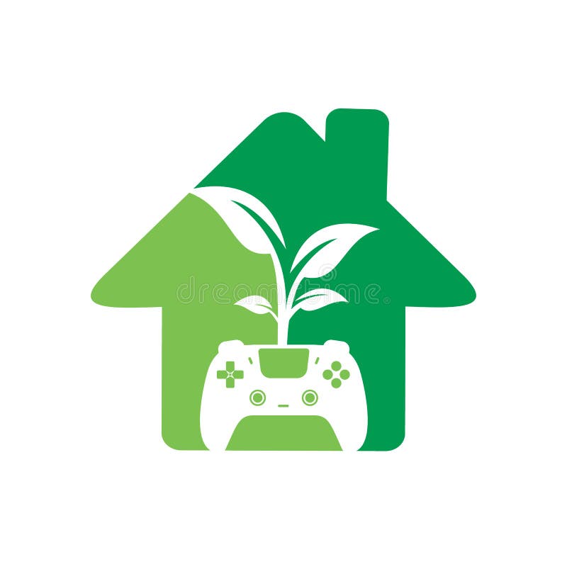 Eco Game Vector Logo Design. Green Gamepad Fresh Leaf Nature Logo ...