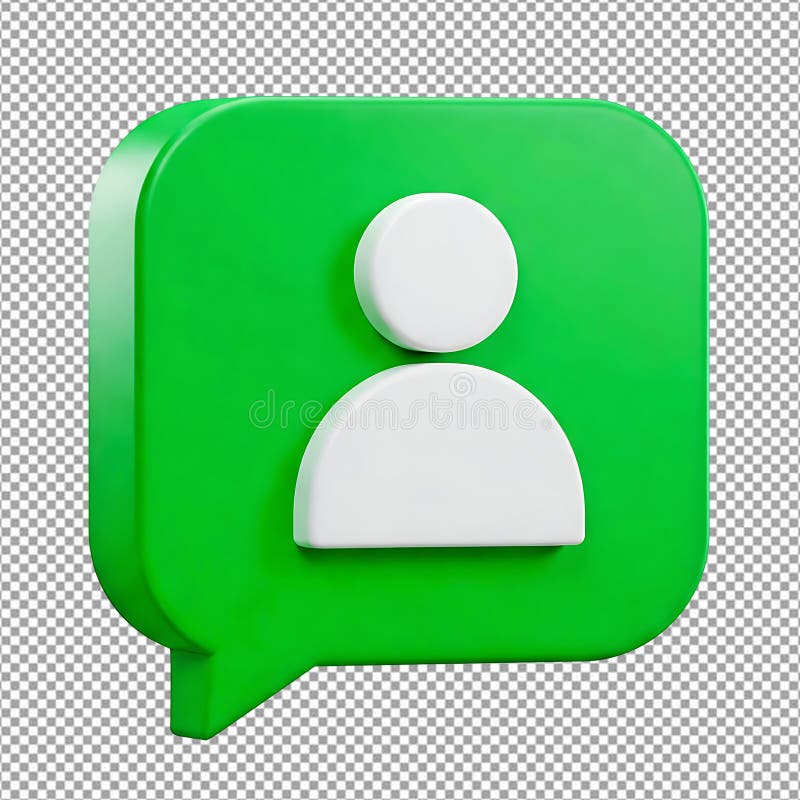 A Green Contact Speech Bubble Icon Stock Illustration - Illustration of ...