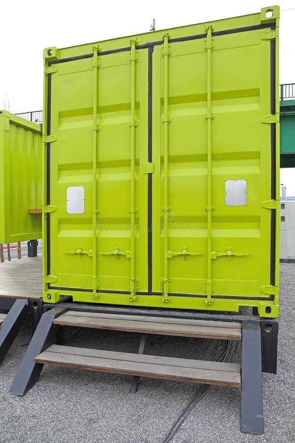 Green container stock image. Image of distribution, shipping - 25281645