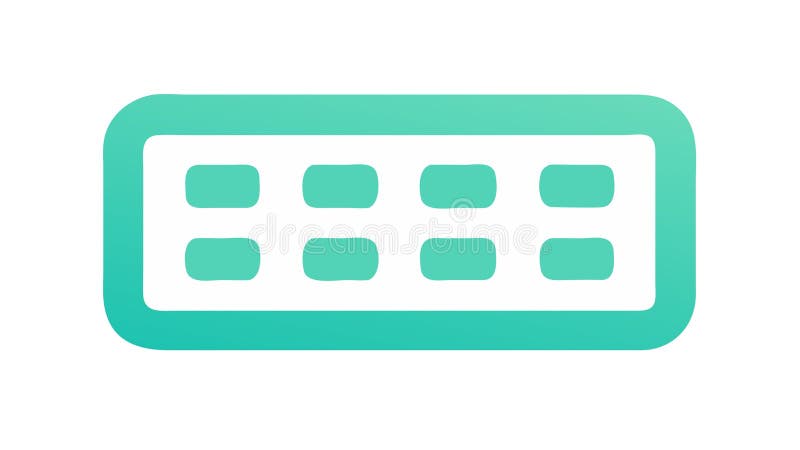 Green Control Panel or Button Interface Icon, Shows Technology , Vector ...