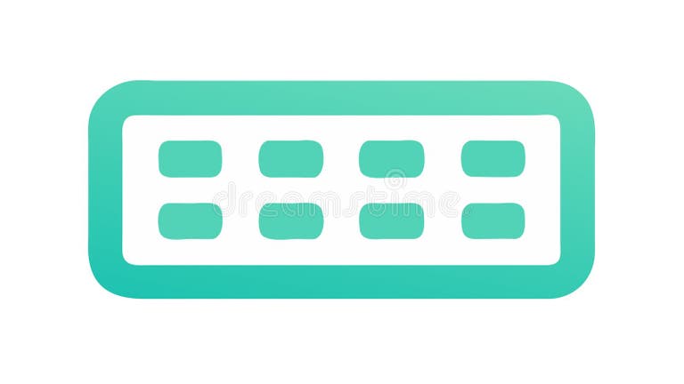 Green Control Panel or Button Interface Icon, Shows Technology , Vector ...