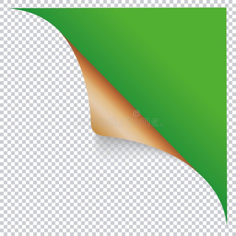 Green Corner Banner Design Element Isolated on Transparent Background ...