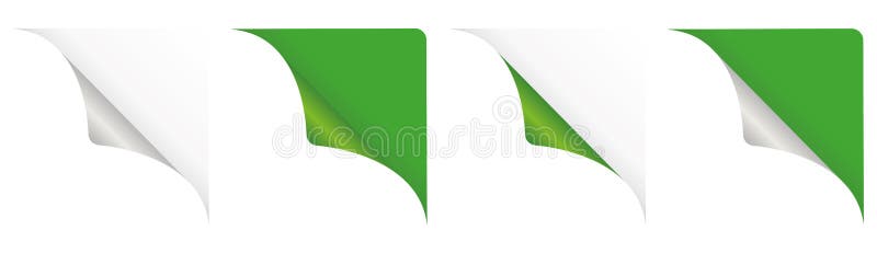 Green Corner Banner Design Element Isolated on Transparent Background ...